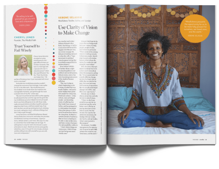 Your First Look at the Fall 2020 Issue of Mindful Magazine - Mindful